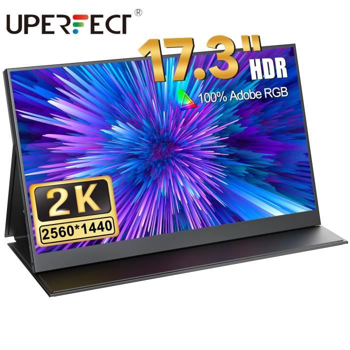 Ecran PC Portable 17,3 Pouces QLED 2.5K 100% sRGB 1000:1 USB-C 100% DCI ...