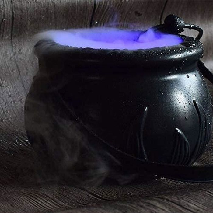 Halloween Deco, Halloween Cauldron Mister Mist Maker Smoke Fog Machine ...