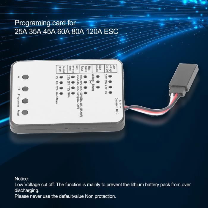 Carte de programmation RC voiture carte de programmation LED carte de ...