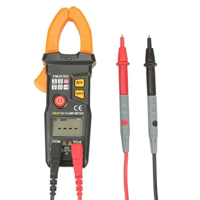 Multimètre 6000 comptes PEAKMETER PM2016S Multimètre à pince numérique ...