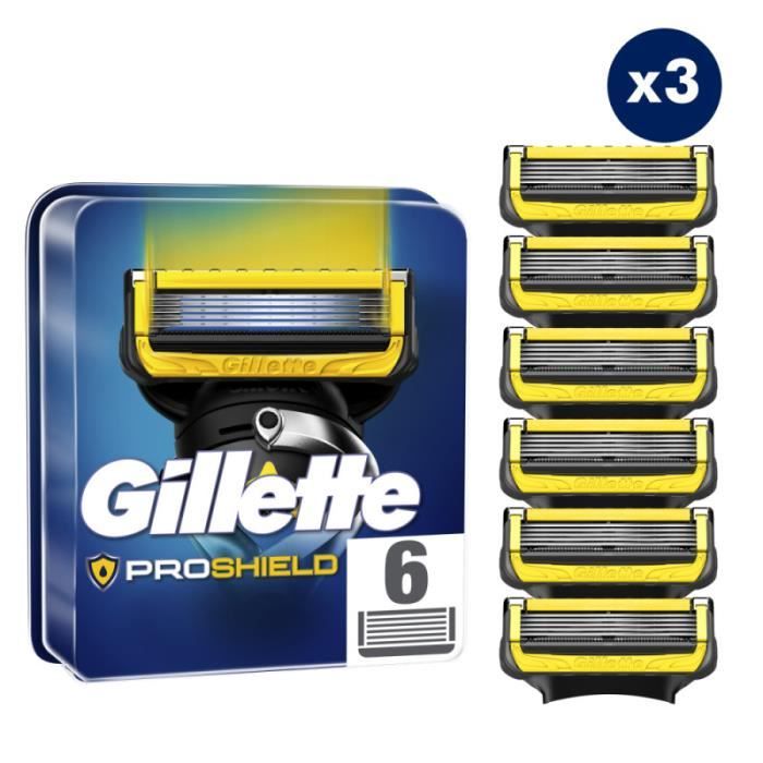3x6 Lames De Rasoir Gillette ProShield - Cdiscount Au quotidien