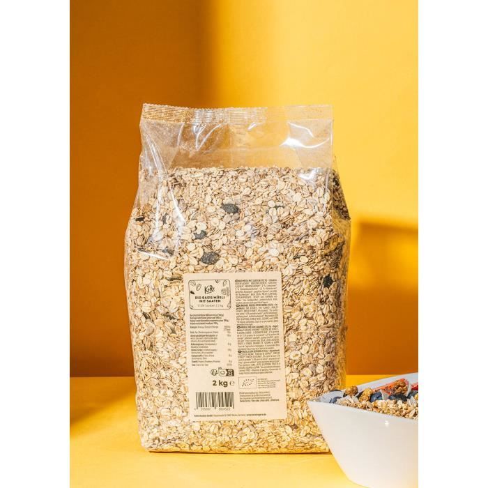 KoRo Muesli de base aux graines bio 2 kg - Cdiscount Au quotidien