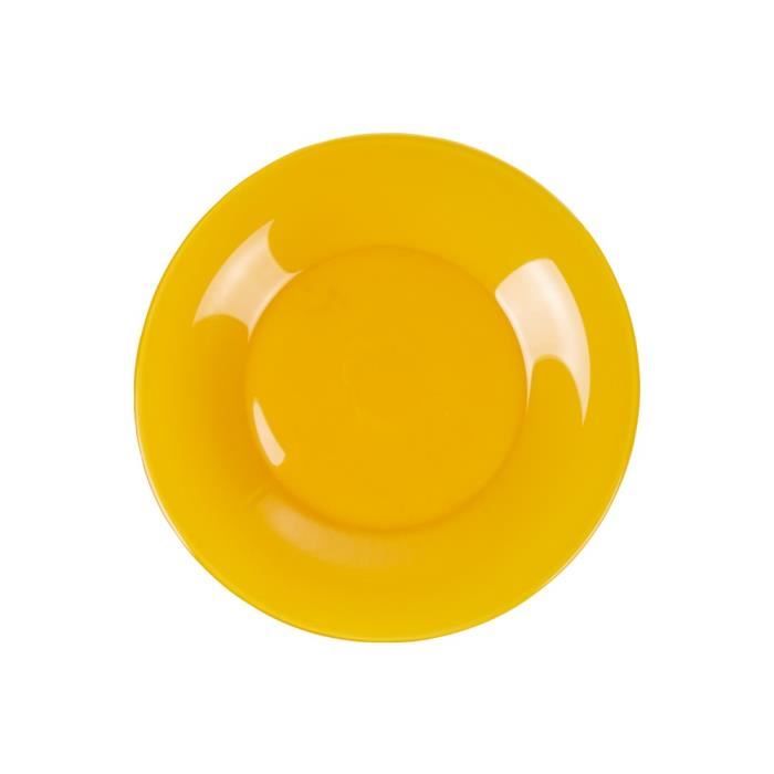 Assiette à dessert 19cm Zana Jaune Luminarc - Lot de 6 - Cdiscount Maison