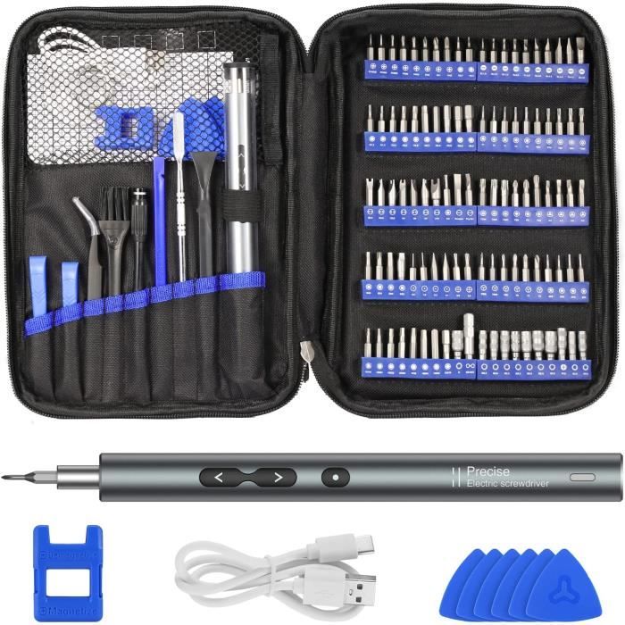 Mini Tournevis Électrique, 120 En 1 De Précision Avec 24 Embouts ...