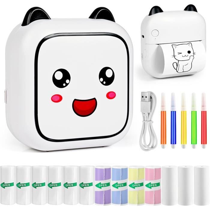 Imprimante Photo Portable,Mini Imprimante Photo Instantané Sans Fil ...