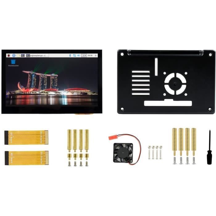 4.3Inch Dsi Lcd With Case Capacitive Touch Display Ips Screen 800×480 Resolution Wide Angle ...