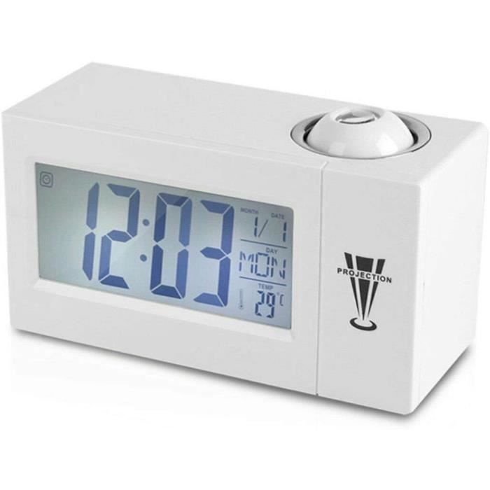 Réveil À Projection, Réveil Numérique Lcd Avec Radio Fm, Réveil À ...