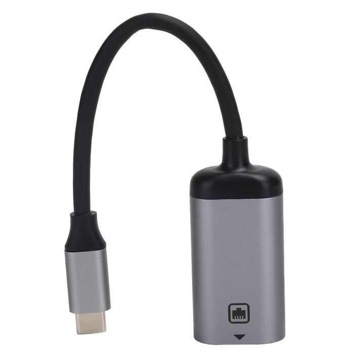 Adaptateur réseau type C vers RJ45 VVIKIZY - Convertisseur de port ...