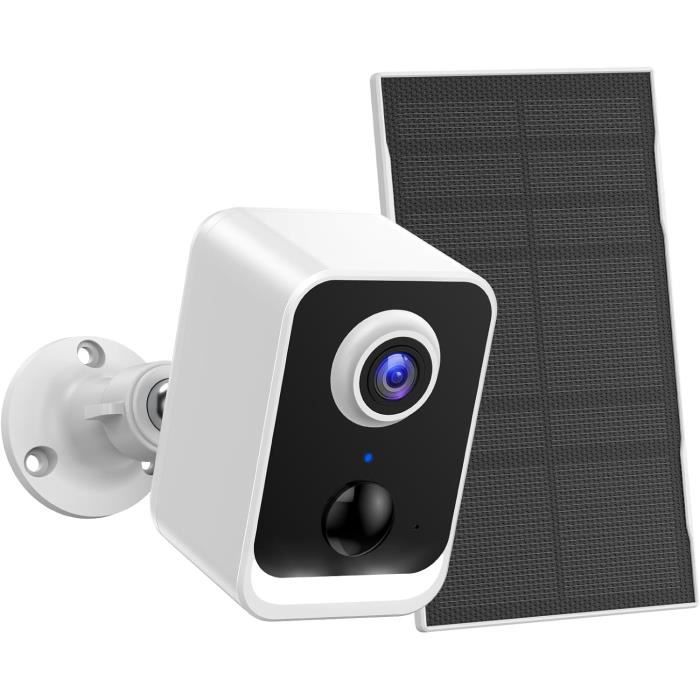 Caméra Surveillance 1080p WiFi Exterieure sans Fil, Camera Solaire avec ...