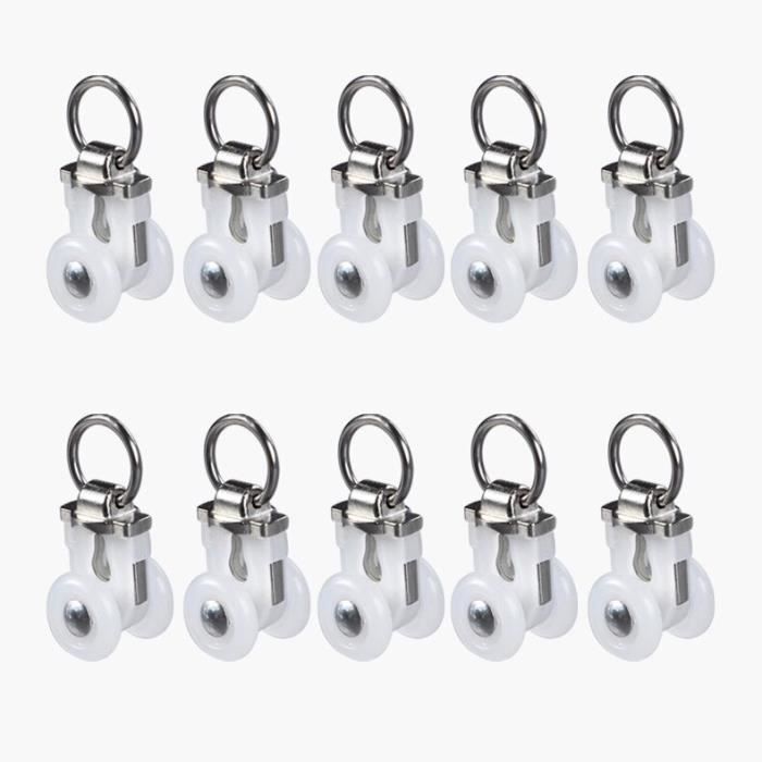 Accessoires de rideaux,10 piece pulleys-300cm--Rail de rideau à poulie ...