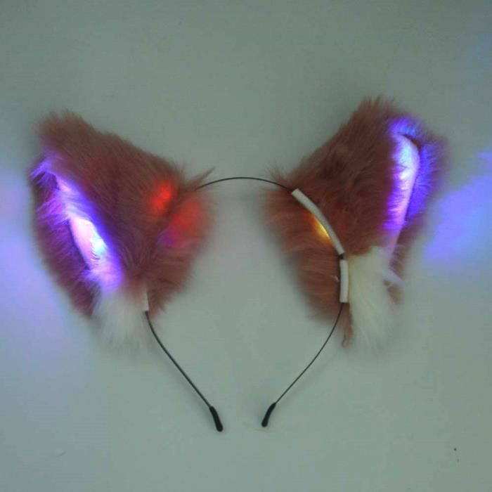 BATON LUMINEUX,3--Bandeaux de fête lumineux avec oreilles'animaux en ...