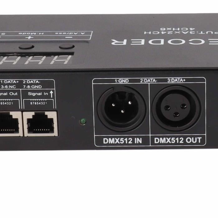 Décodeur DMX 24 canaux - ZJCHAO - DC5-24V - Contrôle PWM - Affichage LED - 2 ans de garantie ...