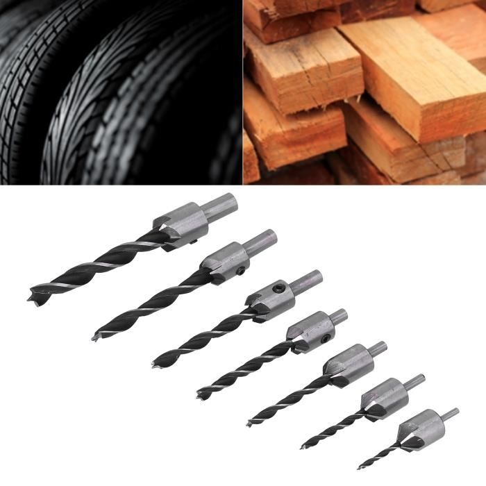 Foret fraisé Ensemble de forets fraisés en bois alésoir de menuiserie ...