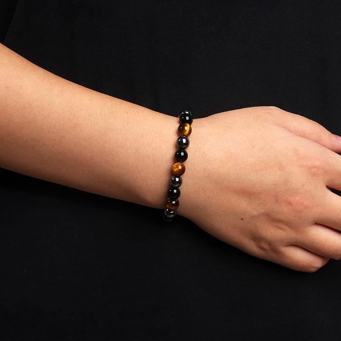 Bracelets de Protection Triple pour hommes pierre naturelle hématite ...