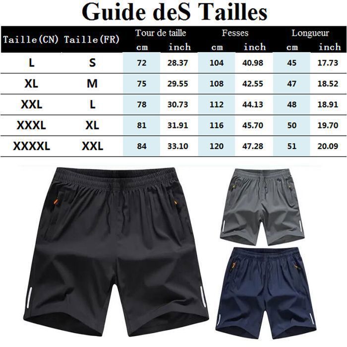 Bermuda Homme,Été Bermuda de Sport Homme,Short avec Poches pour Hommes ...