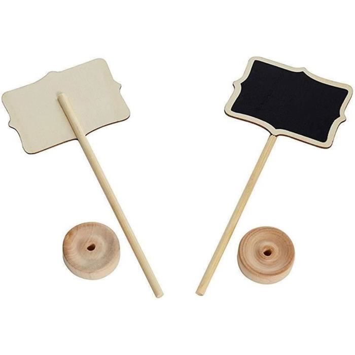 Mini tableau noir Petit Message frais en bois petit tableau noir signe de mariage siège PVC ...