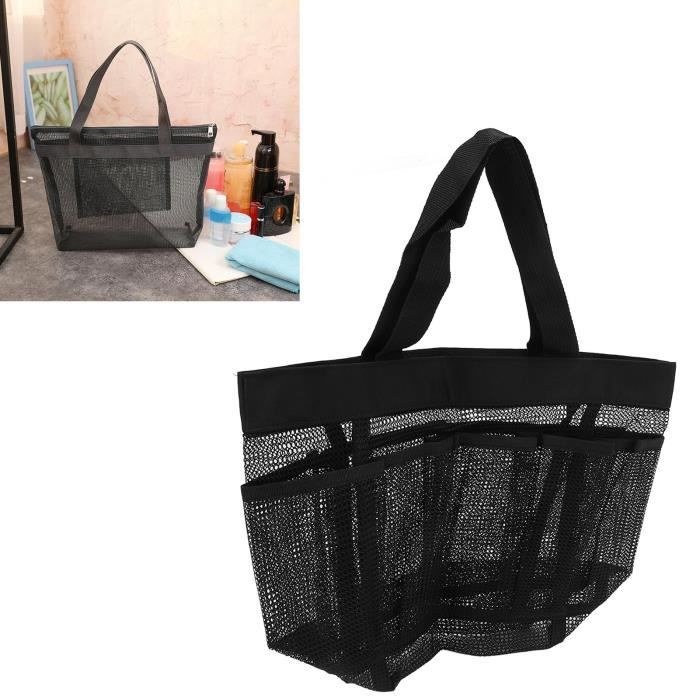 Mxzzand Grand sac de plage en filet de maille, Sac de plage transparent ...