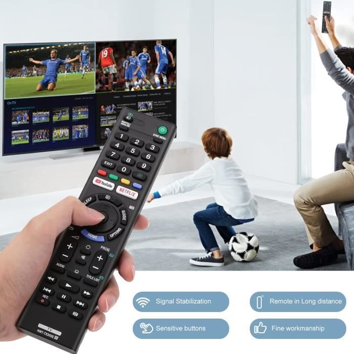 Rmt-Tx300E Telecommande Universelle,Remplacement Pour Sony Bravia Tv,Avec Netflix Youtube ...