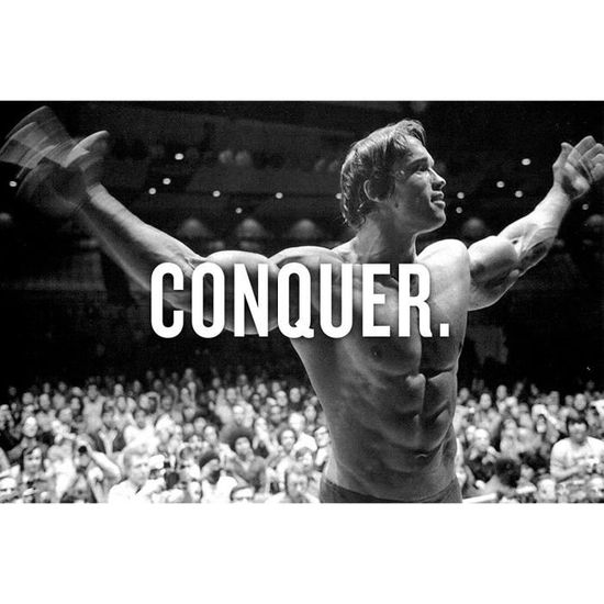 Affiche Arnold Schwarzenegger Conquer - Blanc, A1 (594 x 841 mm ...