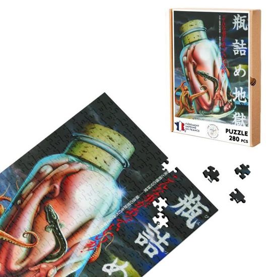 Puzzle Classique 280 pièces Hell In A Bottle Japan Bizarre Poster Affiche Bouteille Mer ...