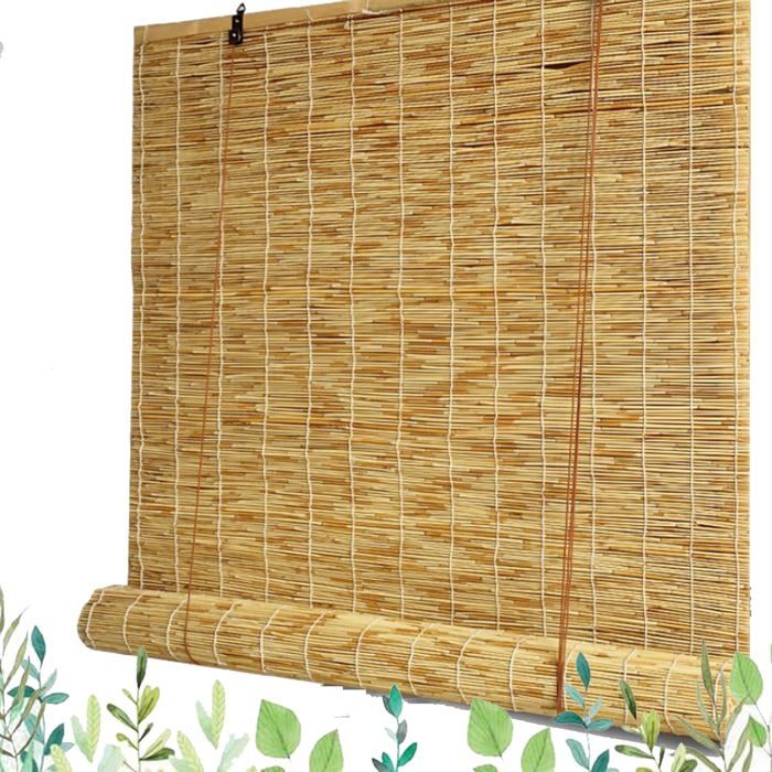 Store Enrouleur Bambou Rideau De Roseau Store Venitien Rideau De Paille ...