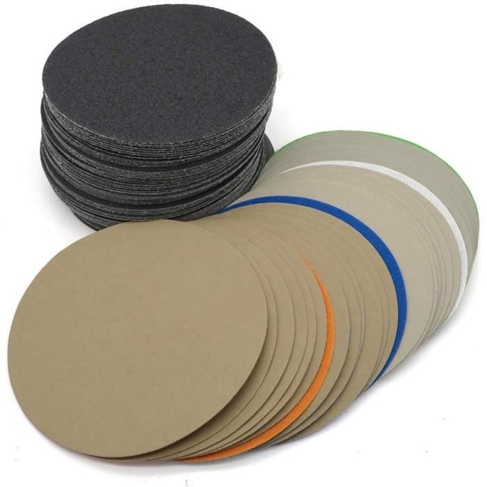 Papier de verre 20pcs 6 pouces 150mm disques de ponçage étanches ...