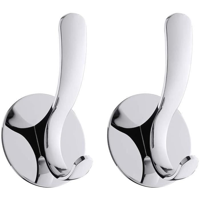 Crochet Adhésif - Inox - 2PCS - Sans Perçage - Multi-usage - Résistant ...