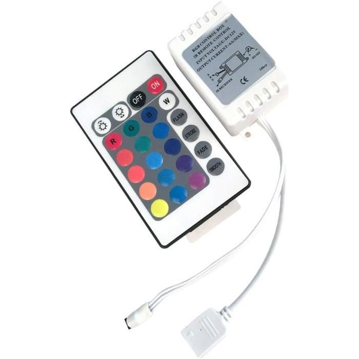 Led Controller Contrôleur De Bande Ir Led Rgb Controler Lampe Led 24V ...