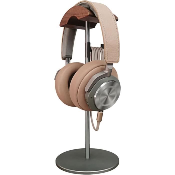 Support Casque Audio Support De Casque En Bois De Noyer Et Aluminium ...