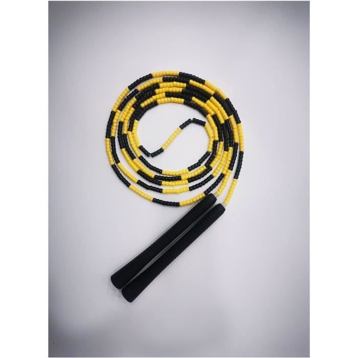 Corde À Sauter Jaune Noir Soft Pvc Bonne Qualité Perlée Corde De Saut ...