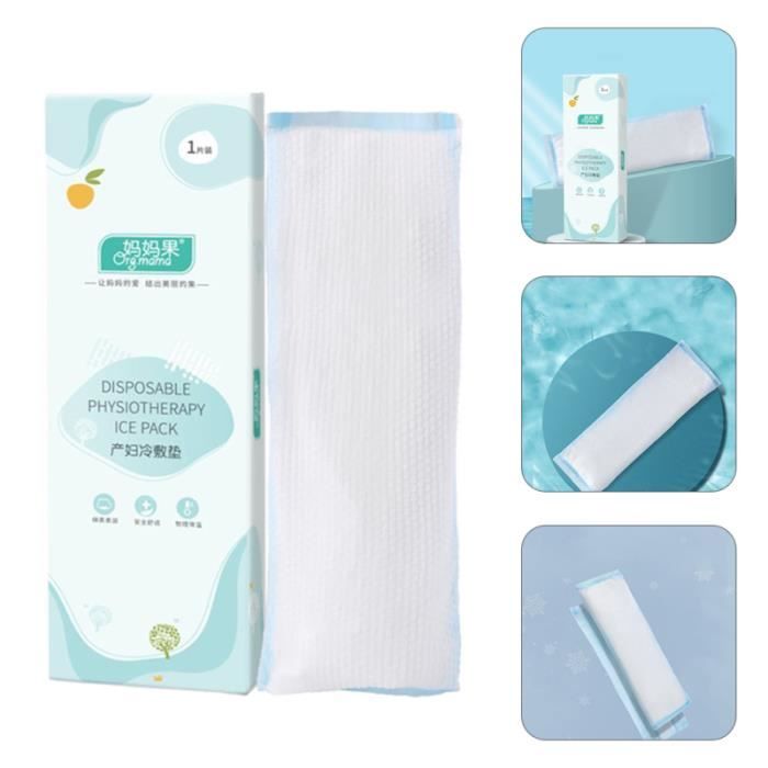 1 feuille de coussin sanitaire post-partum glace tampon de soins ...