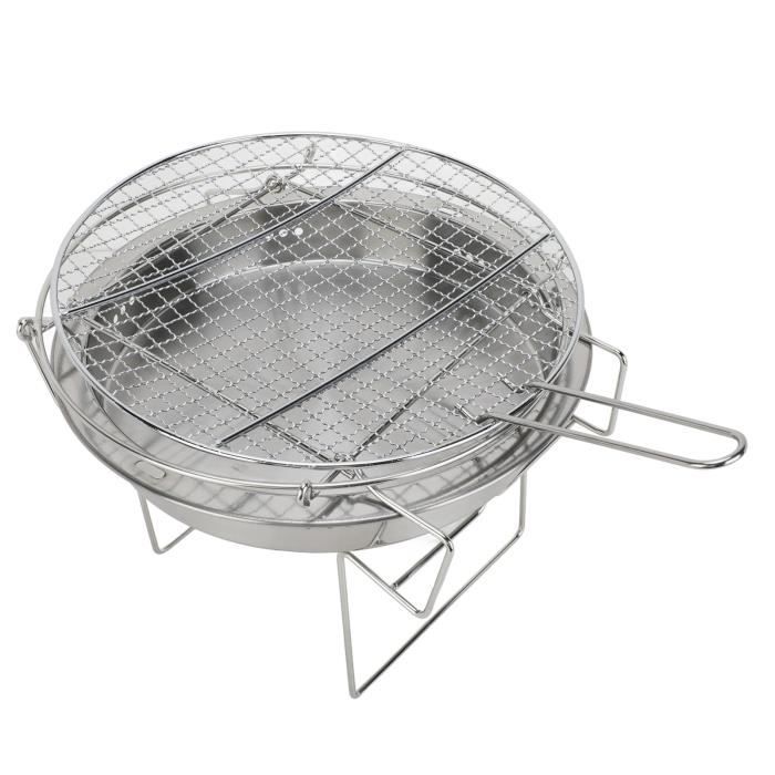 BEL-7293629251622-réchaud à barbecue pliant Barbecue rond en acier ...
