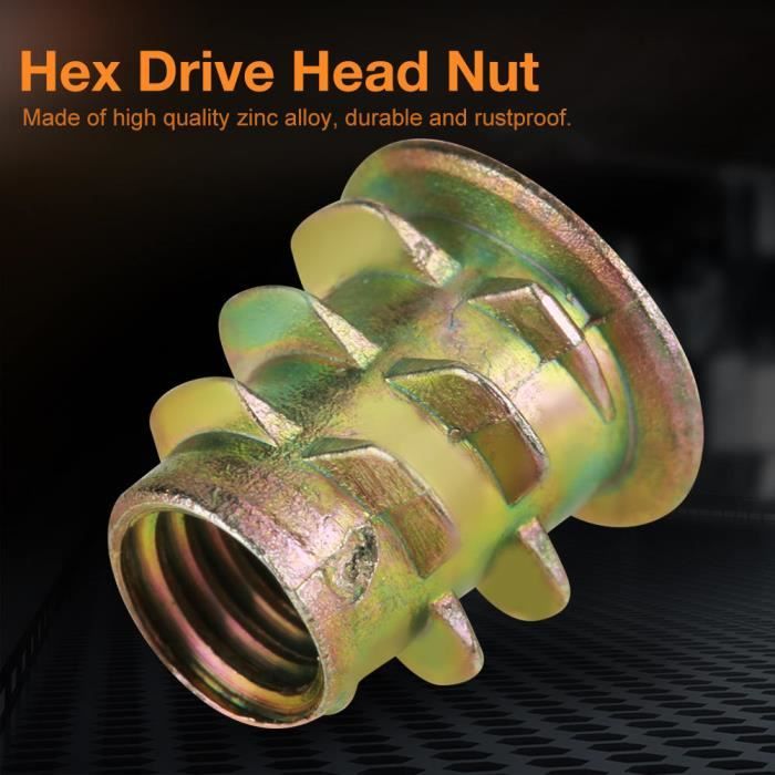 Écrou de meuble à tête hexagonale, écrou à tête hexagonale à économie d ...