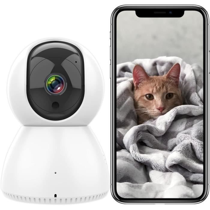 Nornward Caméra Surveillance Wifi Intérieur 1080P, Camera Ip 360 ° Pan ...