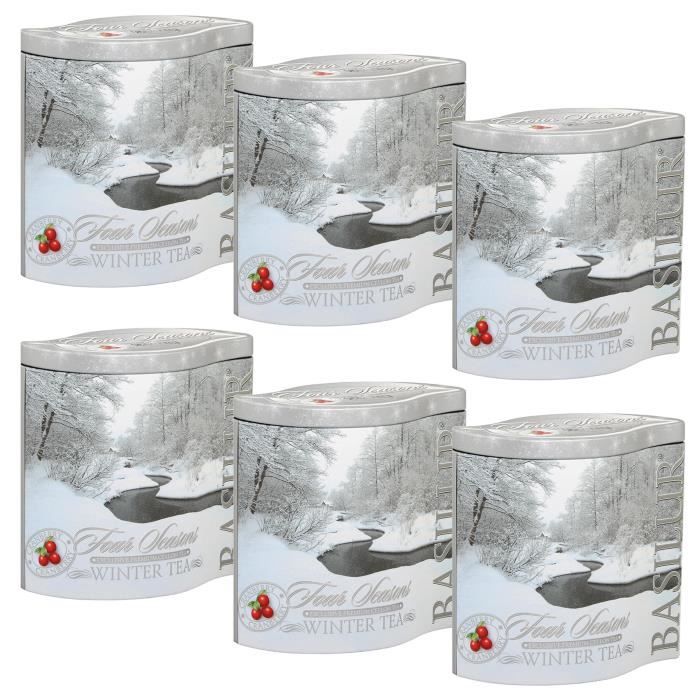 BASILUR Winter Tea - Thé noir de Ceylan en feuilles avec ajout de ...