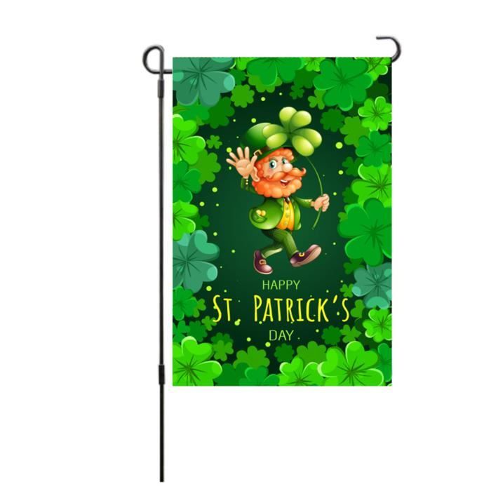 LSF -drapeau de la Saint-Patrick Drapeau de jardin de la Saint-Patrick ...