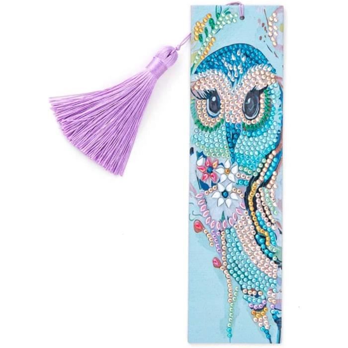 Domybest Marque-page de Peinture au Diamant Bricolage Diamond Painting Marque Page en Cuir ...