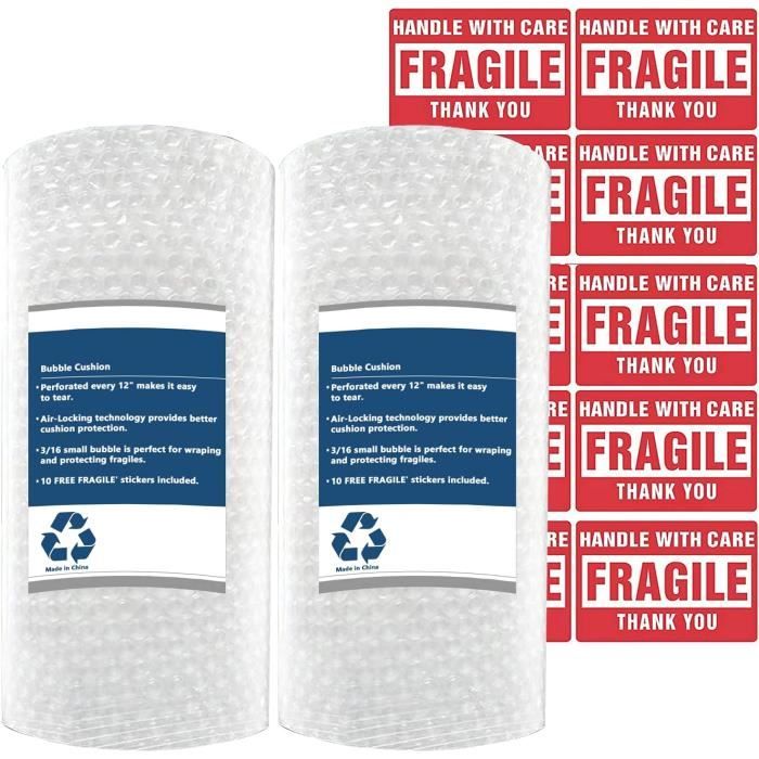 Lot de 2 rouleaux de film de protection pour emballage - 300 mm de ...