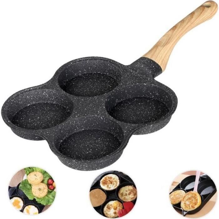 POELE - SAUTEUSE Poêle Sauteuse façon pierre à Oeufs anti-adhérente ...