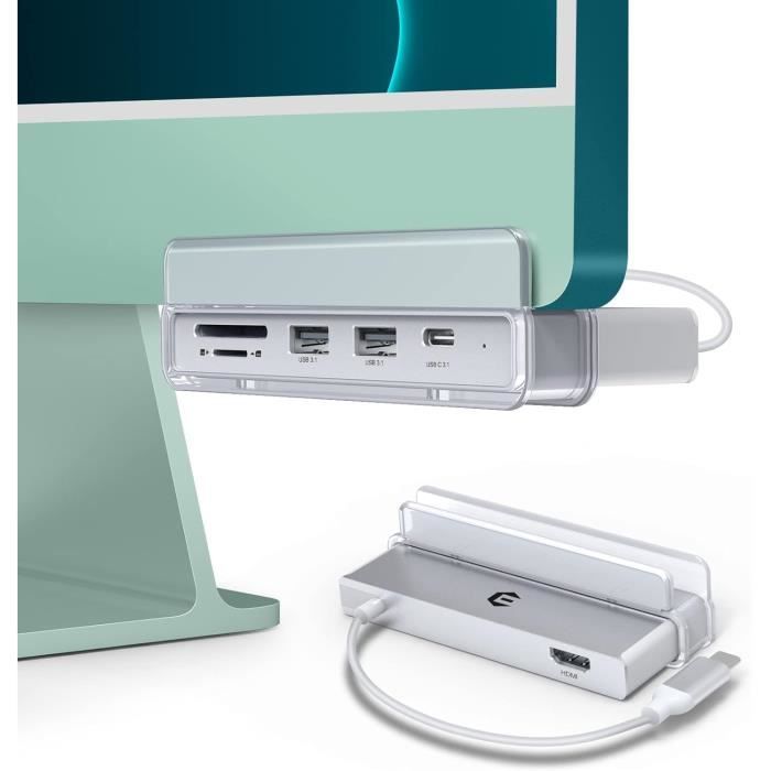 Hub Usb C Pour Mac Mini,Adaptateur Hub Usb 5 En 1,Support Mac Mini ...