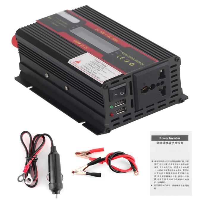 YOS-7358960728636-convertisseur de puissance Onduleur de voiture DC 12V ...