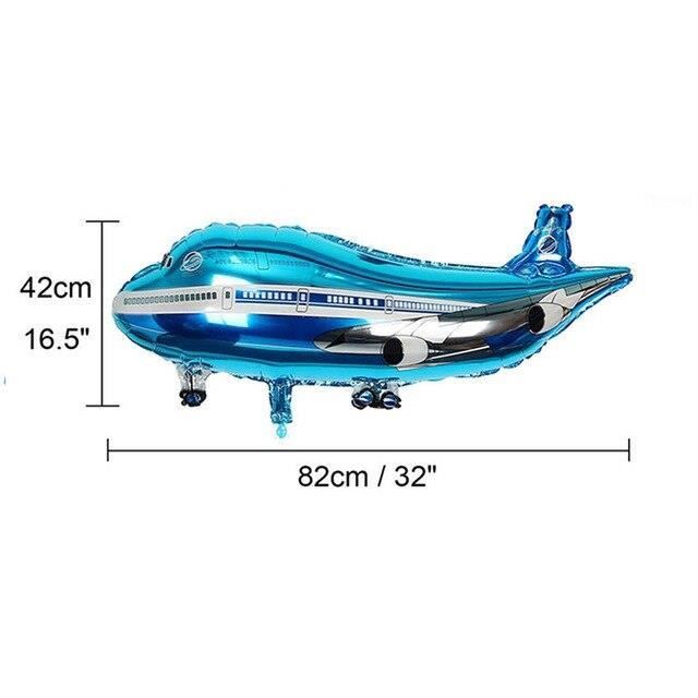 Décoration de voiture de mariage,6--Ballons en aluminium'avion, ballons ...