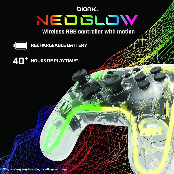 Neoglow-Manette Sans Fil Effets Led Rvb Pour Nintendo Switch ...