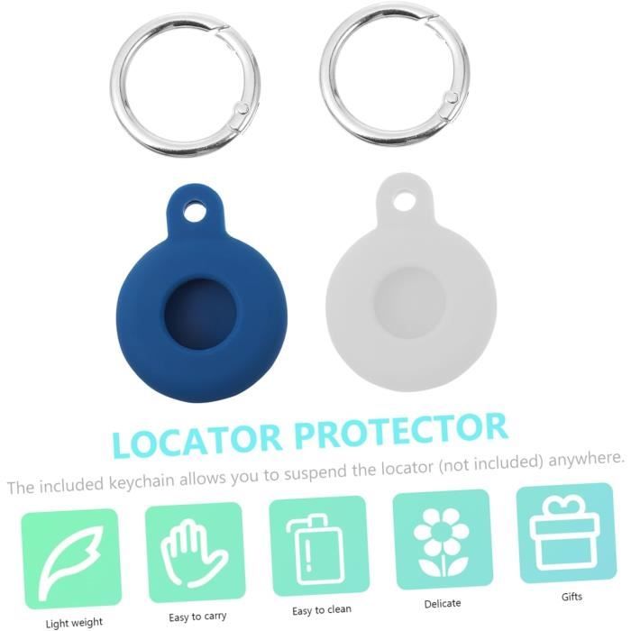 2Pcs Tracker Case Air Tags Smart Tag Key Fob Protector Case Appletag ...