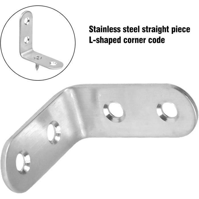 40 Pièces Équerres De Fixation, Équerre De Coin En Acier Inoxydable ...