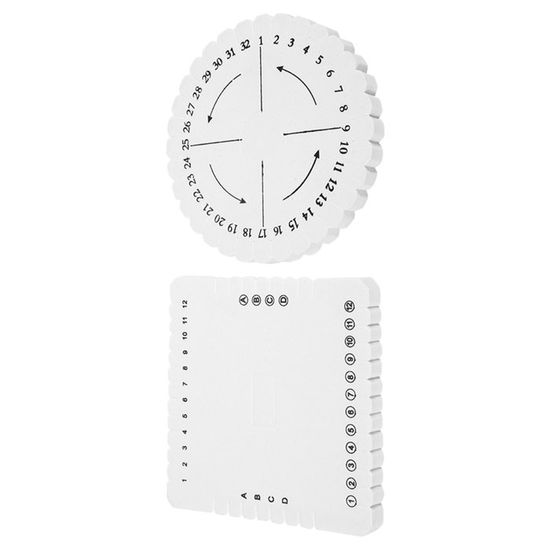 Pwshymi Disque kumihimo 2pcs Round Square Kumihimo Disc macrame ...