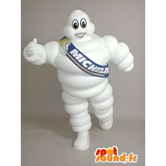Déguisement Mascotte Bibendum Michelin SpotSound - Taille L - Blanc - Cdiscount Maison