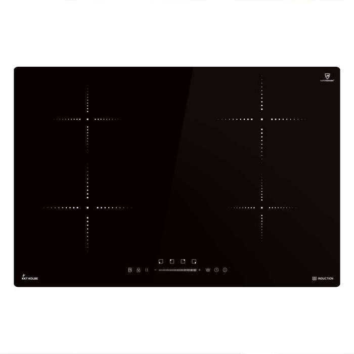 Plaque Induction 80 cm | 7 kW | 4 Zones de cuisson | 9 niveaux de ...