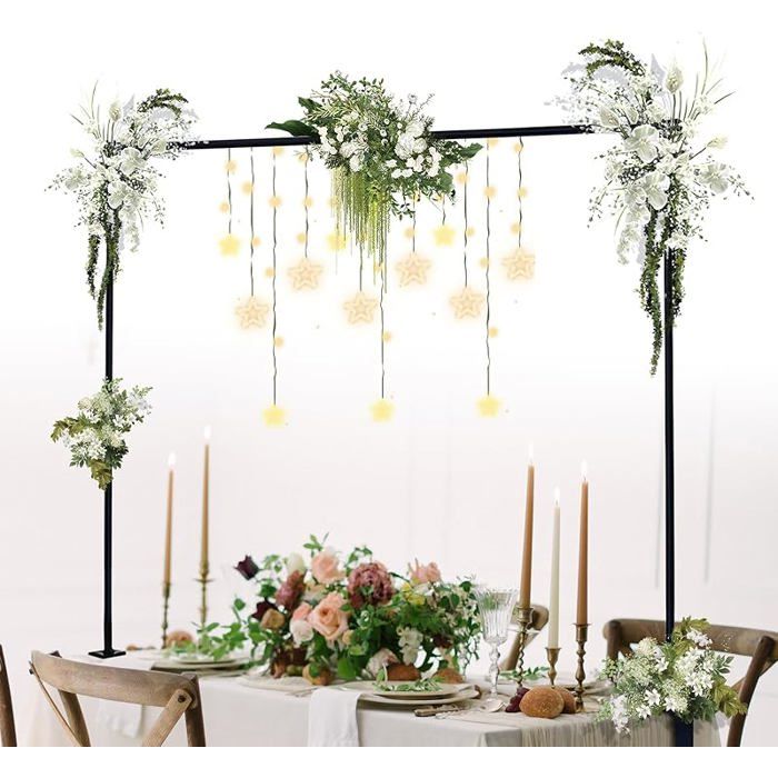 Arche de Table,Arche Mariage,Tige Décorative de Table avec Pinces ...