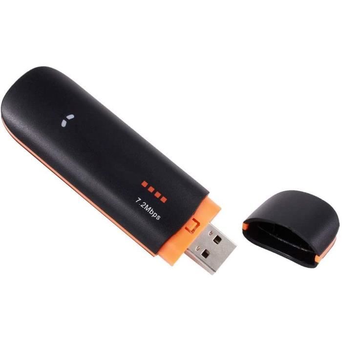 Dongle Réseau USB Portable, Adaptateur Modem de Haute Vitesse 7.2Mbps ...